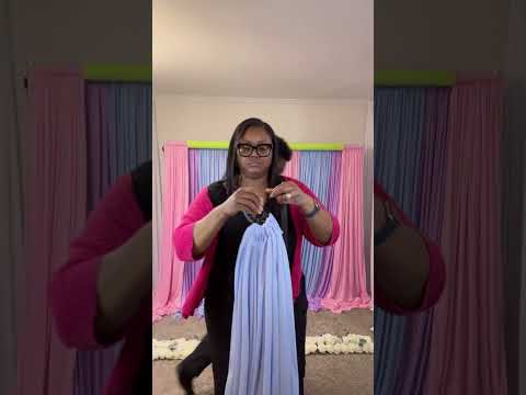 Easy way to make a pole cover for draping #diy #backdrop #weddingbackdrop