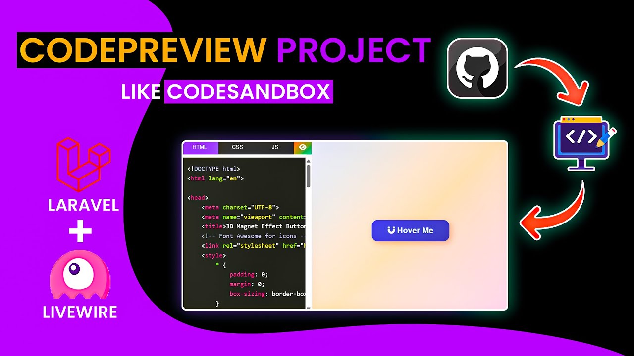 CodeView Demo - Live Code Preview & GitHub Repo Cloning | Best CodePen Alternative