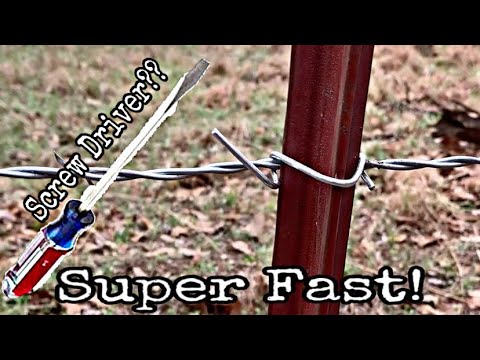 Fencing Trick Fast Way To Get your Fence Wire Clips Started