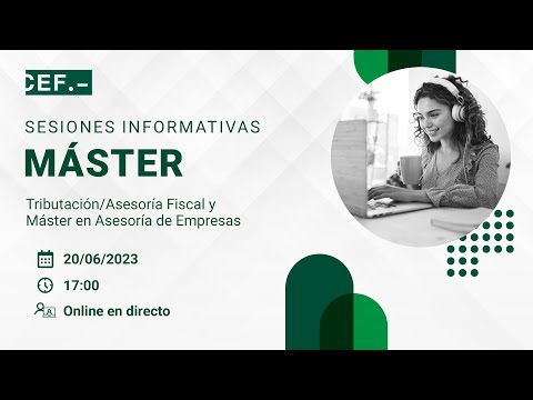 Máster en Tributación/Asesoría Fiscal y Máster en Asesoría de Empresas
