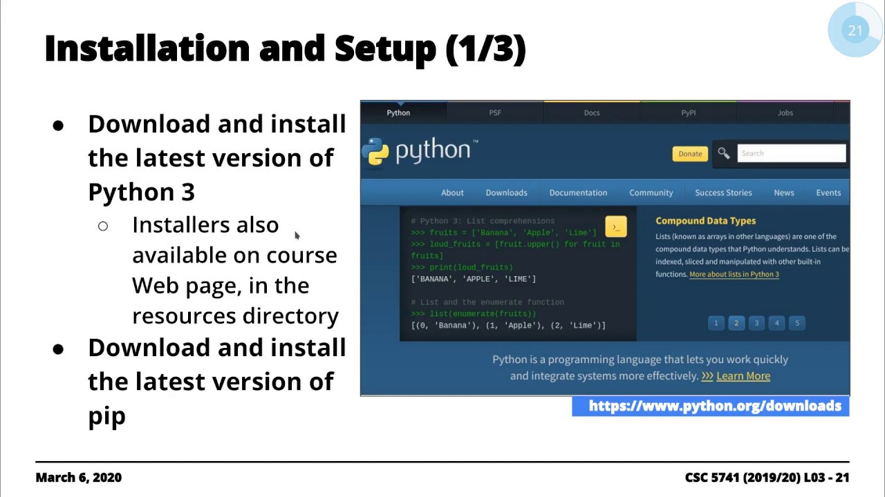 2.2 Quick Introduction to Python for Data Mining and Maching Learning