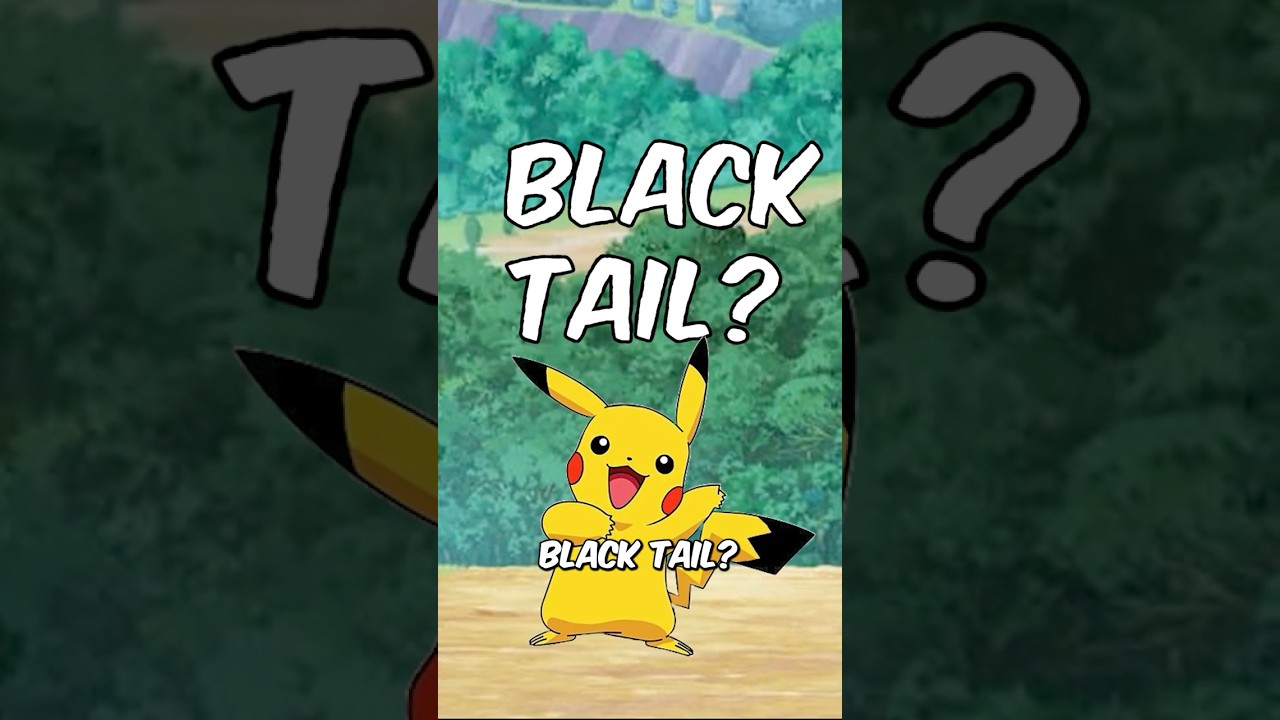 the Pikachu black tail effect