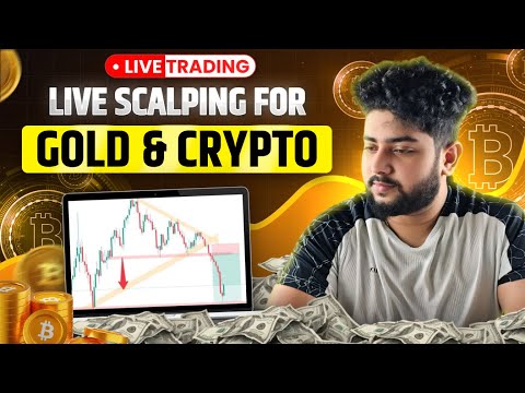 Live Crypto and Gold Scalping Trading | 18 June | #goldtrading #cryptotrading #bitcoin