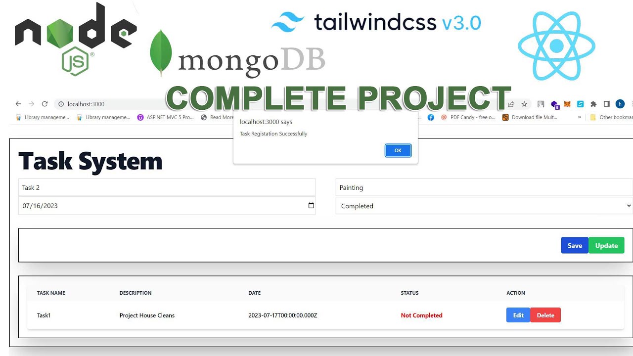 Build a POWERFUL Web App with NodeJs, Tailwindcss, React, and Mongodb!