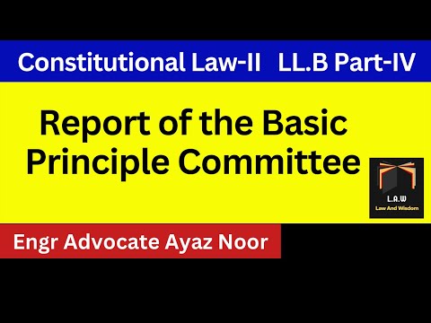 Basic Principle Committee || Engr Advocate Ayaz Noor || CSS/PMS