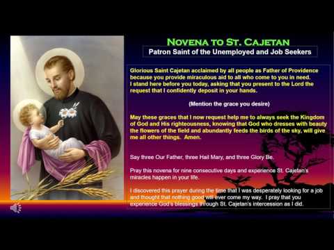 Novena to St. Cajetan (Without Narration)