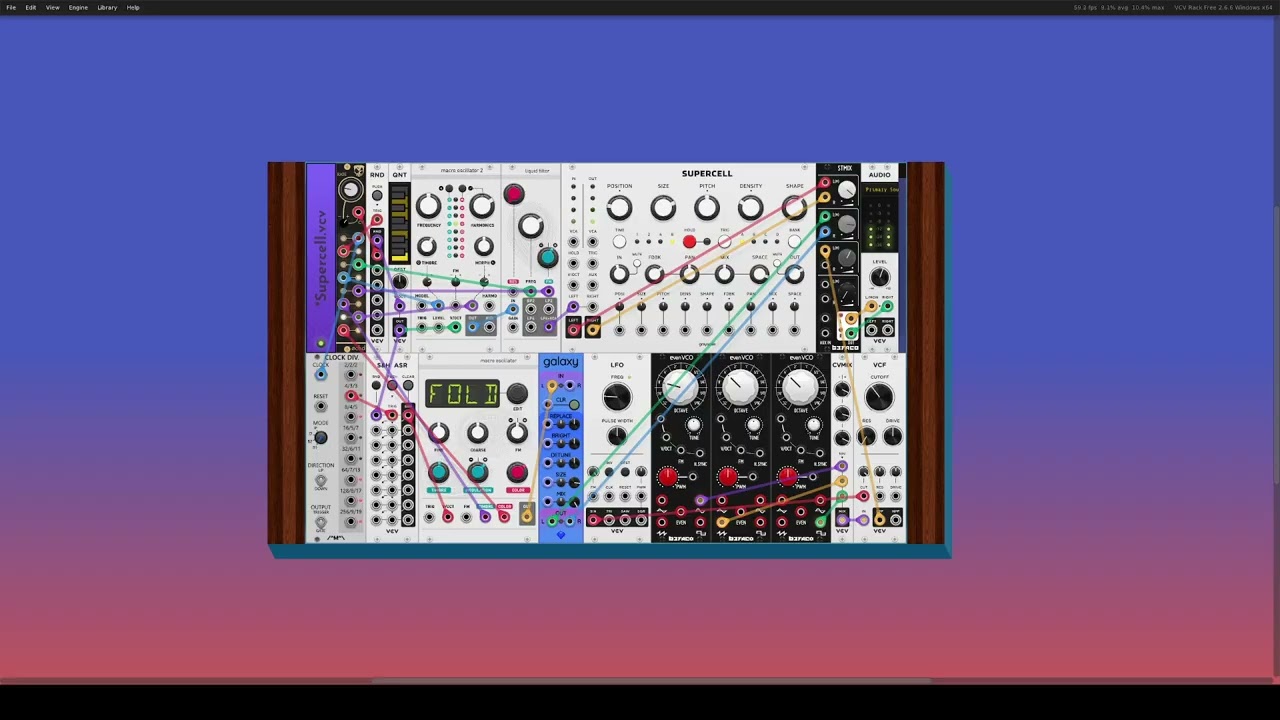 Supercell (VCV Rack Generative Ambient Patch)