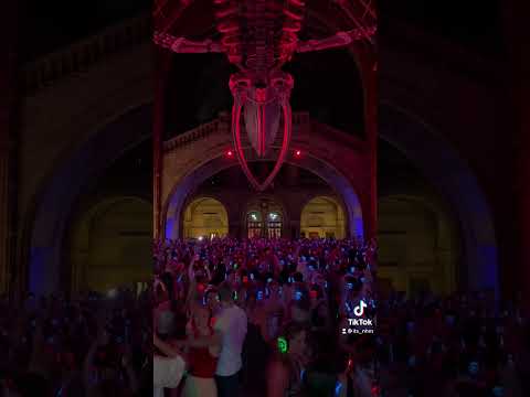 This is your sign to go to the silent disco at the Natural History Museum #shorts #londonlife