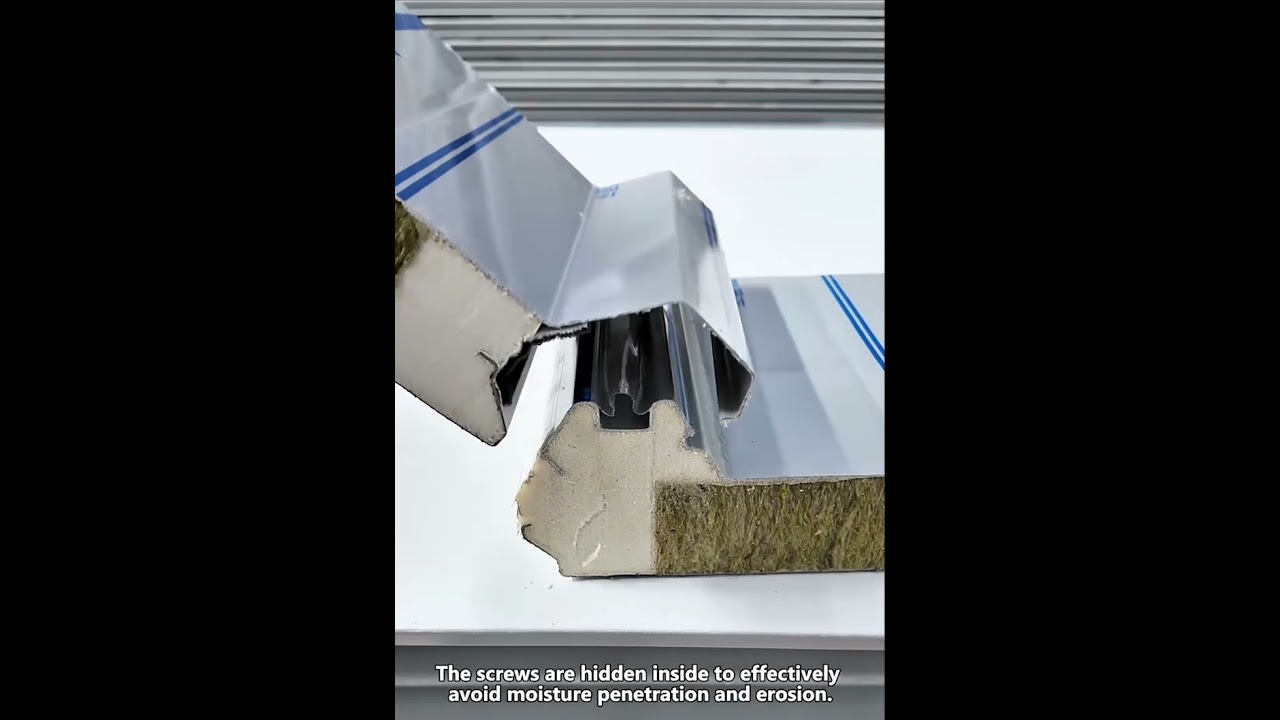 Insulated Roof Panels for Your Commercial Building: Interlocking Panel Close Up