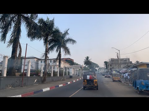 Liberia executive mansion in Monrovia + 4K drive of sinkor in 2024