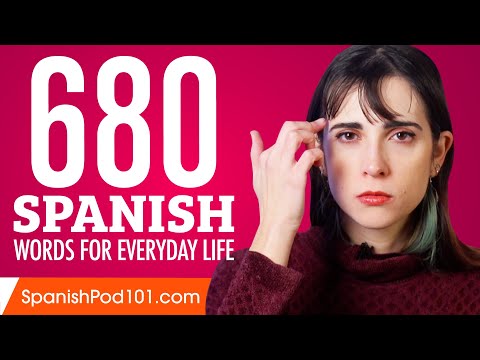 680 Spanish Words for Everyday Life - Basic Vocabulary #34