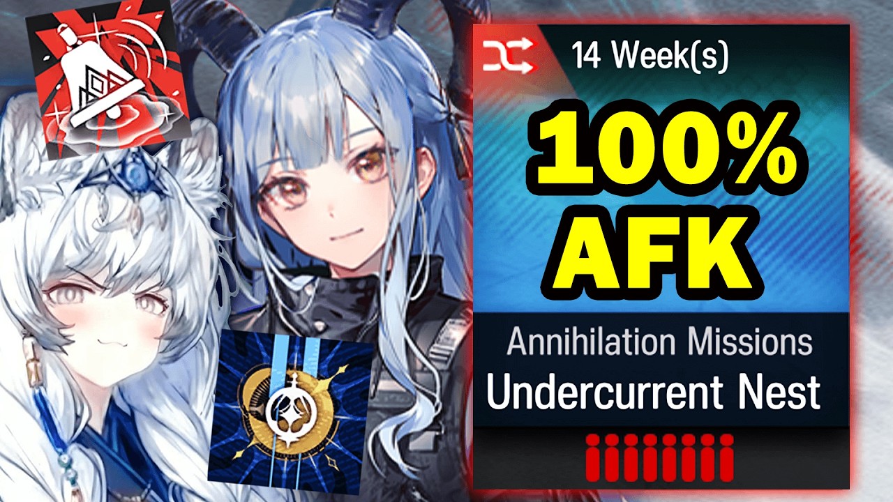 [Arknights] AFK skills these days are insane | Annihilation 33 Easy 4 ops clear
