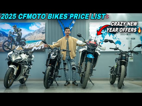 2025 Cfmoto Bikes Price List (3 to 14 lakhs) | New Year Offer | Nk 250, Mt/Sr 450 & more...