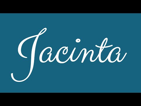 Learn how to Sign the Name Jacinta Stylishly in Cursive Writing