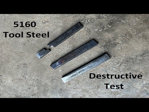 5160 Tool Steel Destructive testing