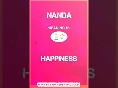 Nanda name meaning