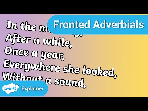 Fronted Adverbials Activities ||| KS2 SPaG