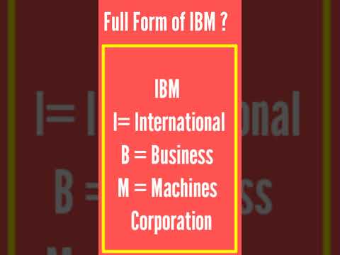 Full Form of IBM | in COMPUTER SCIENCE | #shorts #computer #fullform