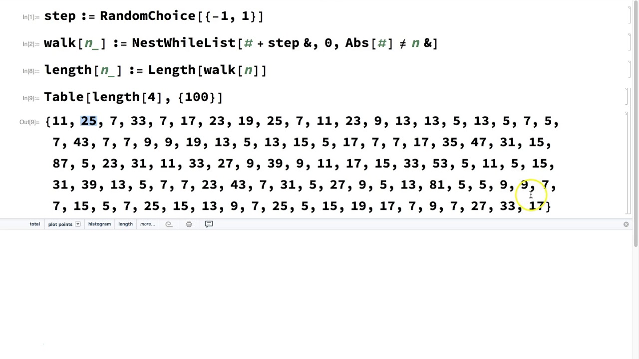 ListPlot with random walk data