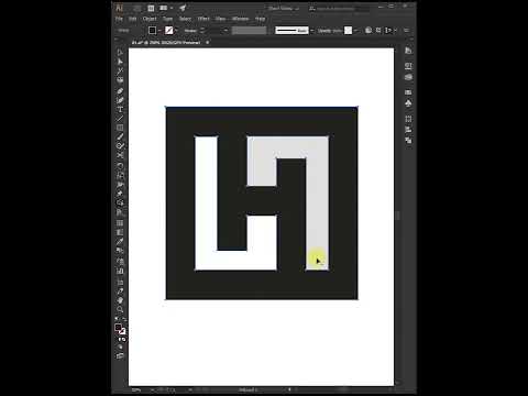 Adobe Illustrator logo Design Tutorial | logo H