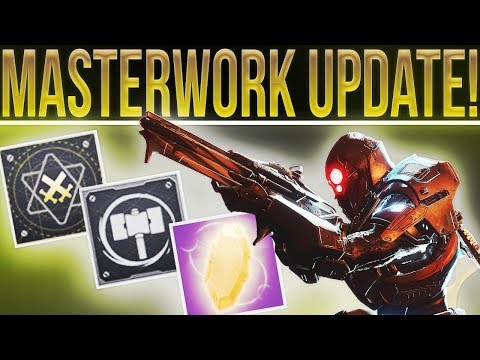 Destiny 2. BUNGIE REVEALS! All Masterwork Possible Stat Rolls, Masterwork Armor, New Mods & More!