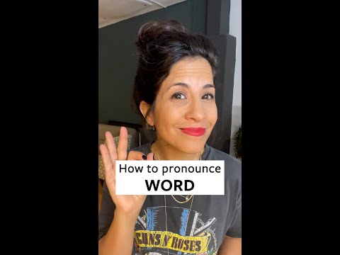 How to pronounce 'Word'