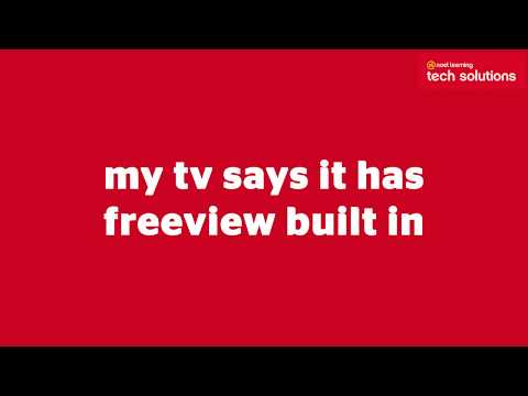 Why do I need an aerial the TV says Freeview is built in?