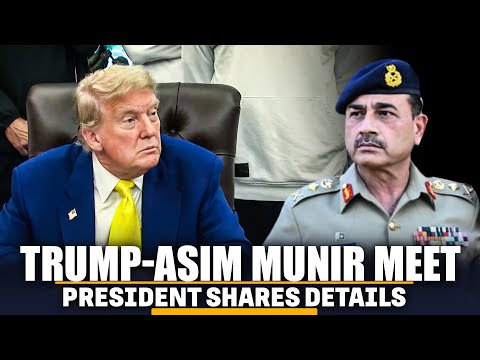 US President Trump shares details of talks with Pakistani General Asim Munir from Oval office