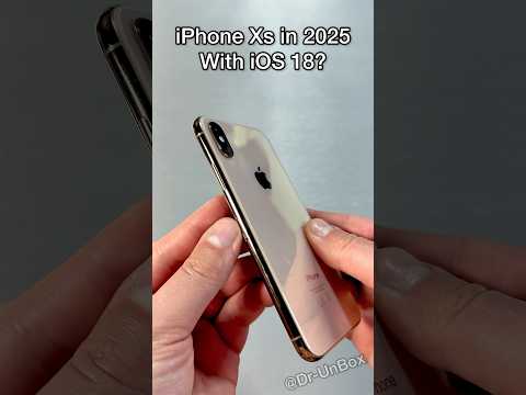 iPhone Xs in 2025 with iOS 18? GOLD Stainless Steel๐งก#shorts #trending #iphone #apple #video #ios19