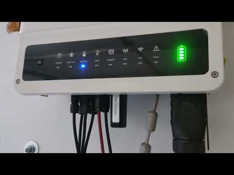 GoodWe GW8KN-ET hybrid PV inverter cold start-up from Pylontech Force H2 battery in off-grid mode