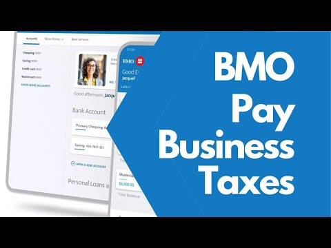 Pay business taxes with BMO online banking