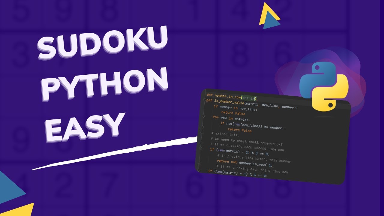 Made Sudoku on Python. Guide 2023