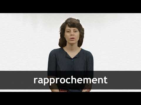 How to pronounce RAPPROCHEMENT in French