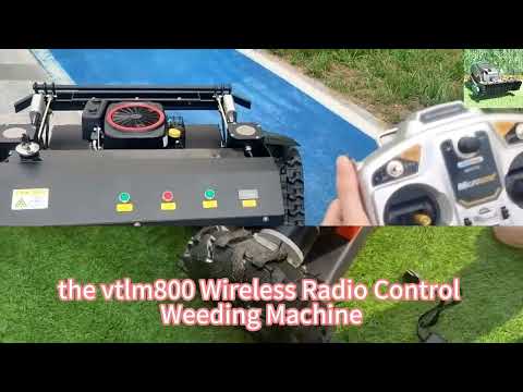 Vigorun VTLM800 wireless radio control rubber track grass mower for sale made by Vigorun Tech