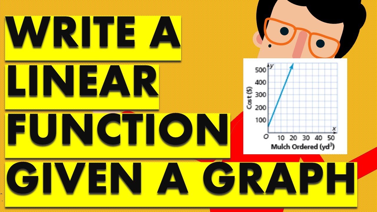 LINEAR FUNCTIONS | WRITE A LINEAR FUNCTION EQUATION GIVEN A GRAPH + Example 1