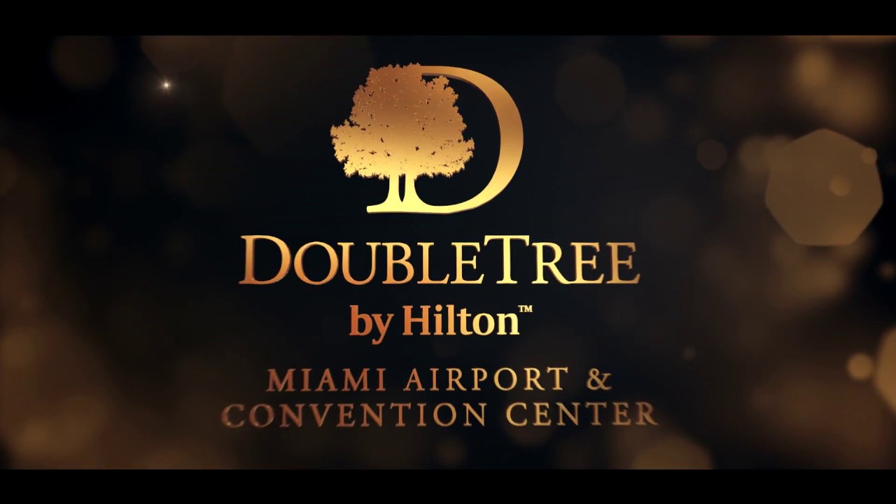 DoubleTree by Hilton Miami Logo - Gold