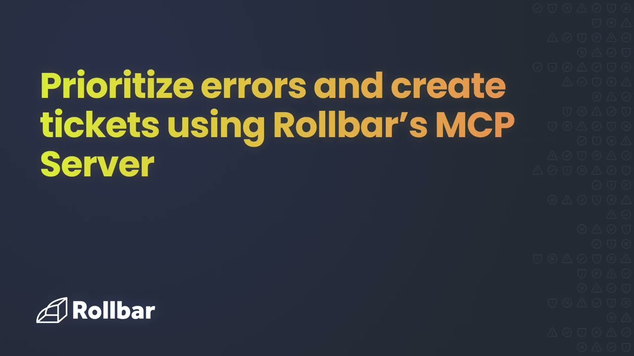 Prioritize errors and create tickets using Rollbar's MCP Server