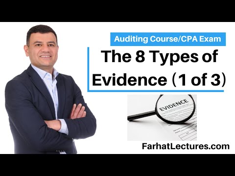 The 8 types of Evidence Audit Evidence. CPA Exam Auditing Course