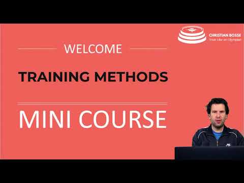 Introduction Training Methods I Training Methods Lecture 0 - Christian Bosse