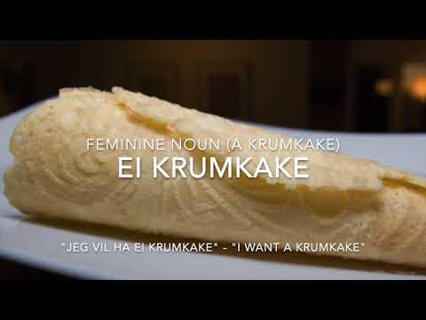 How to pronounce the most important Norwegian word: "Krumkake".