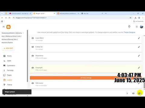 Blogspot Tubes : #adsnetpublisher How To Copyright URL Change on Blogger Website