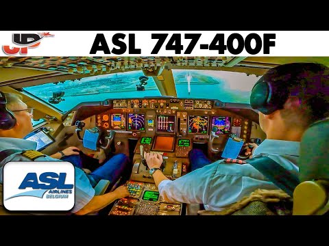 12 Hours to Hong Kong in Boeing 747-400 Cockpit of ASL Airlines