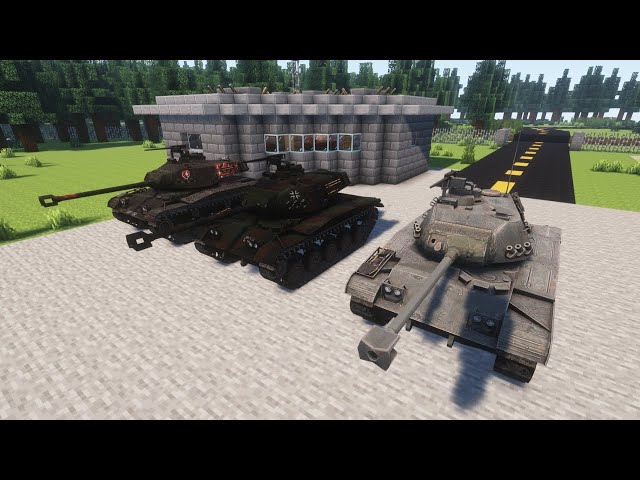 Mcheli addon: leKpz M 41 90 mm german light tank Minecraft Mod