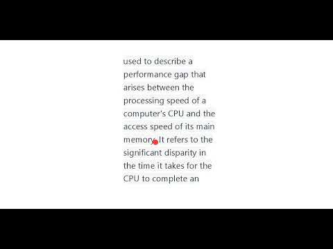 1. Define each of the following terms as used in computers: a) Memory cell b) Memory wall