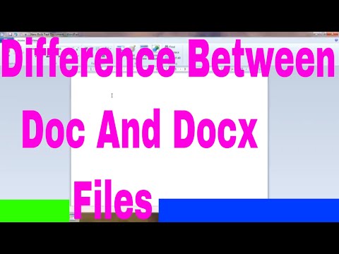 Doc And Docx Difference - Full Detail