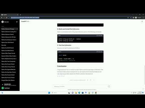 python extension packages for windows