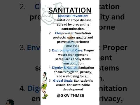 important sanitation points