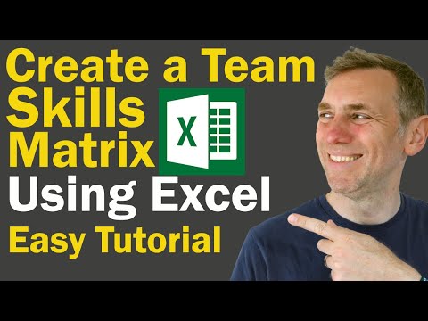 Making a Skills Matrix for your Team with Excel