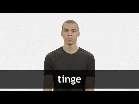 How to pronounce TINGE in American English