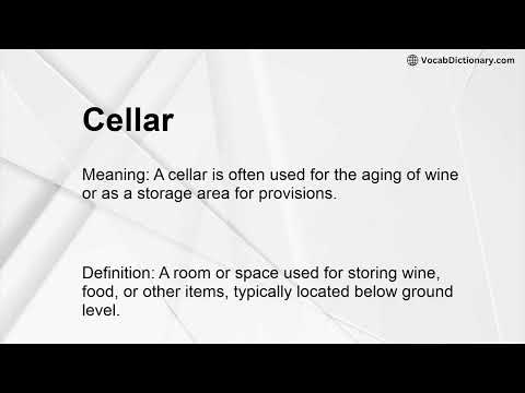 Cellar Meaning